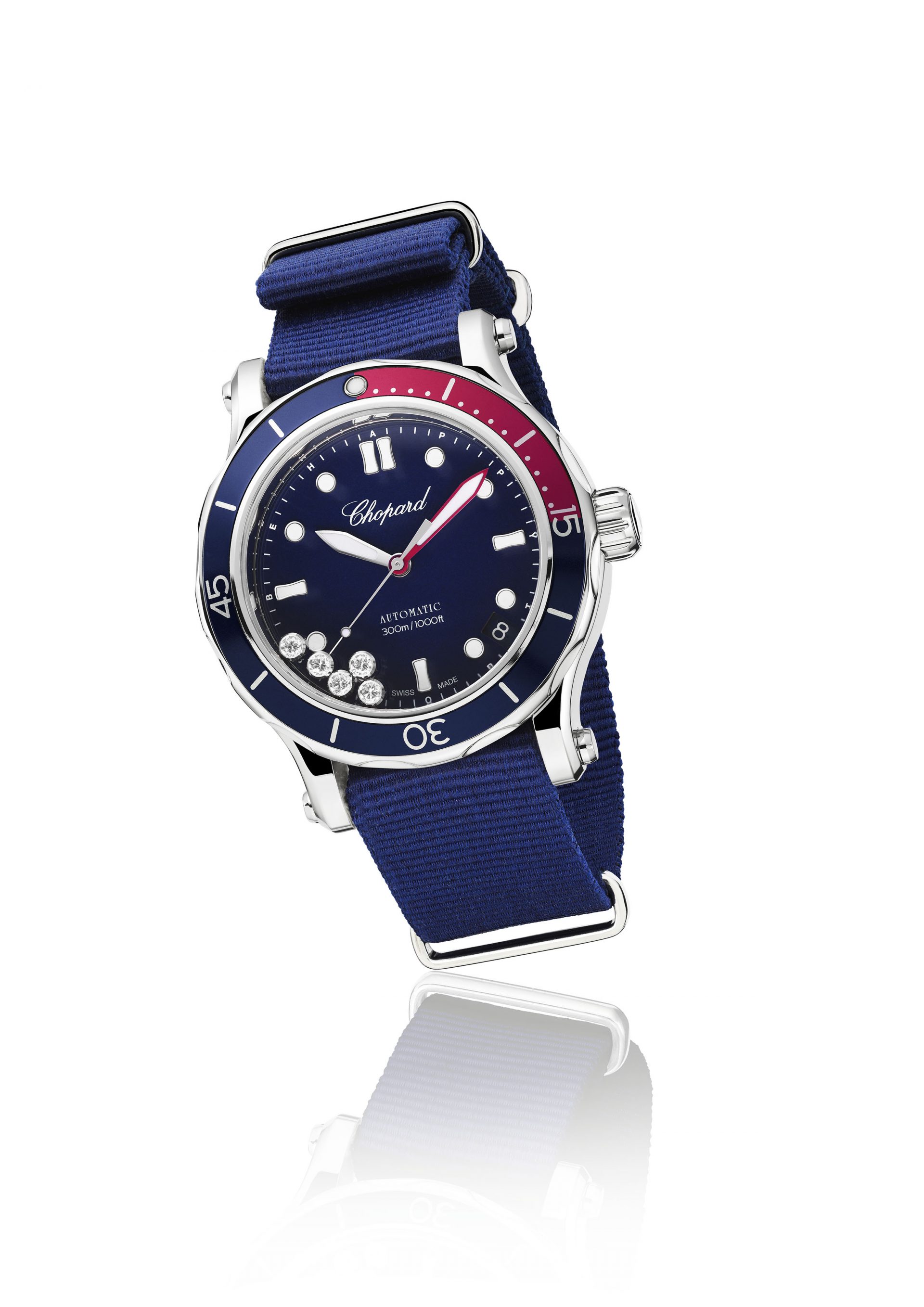 Face Time: Chopard Happy Ocean is a dive watch with floating diamonds ...