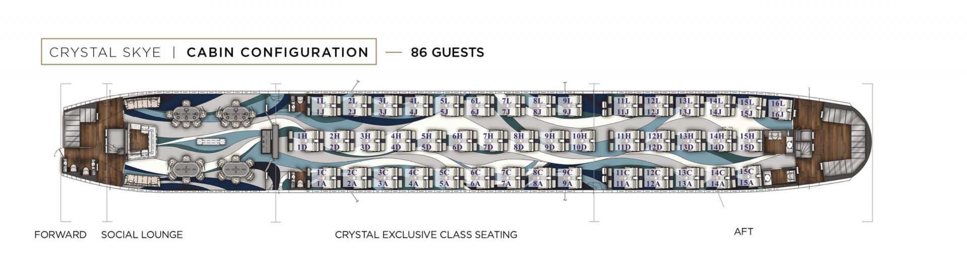 Crystal Skye is a new private jet with an executive chef and a huge ...