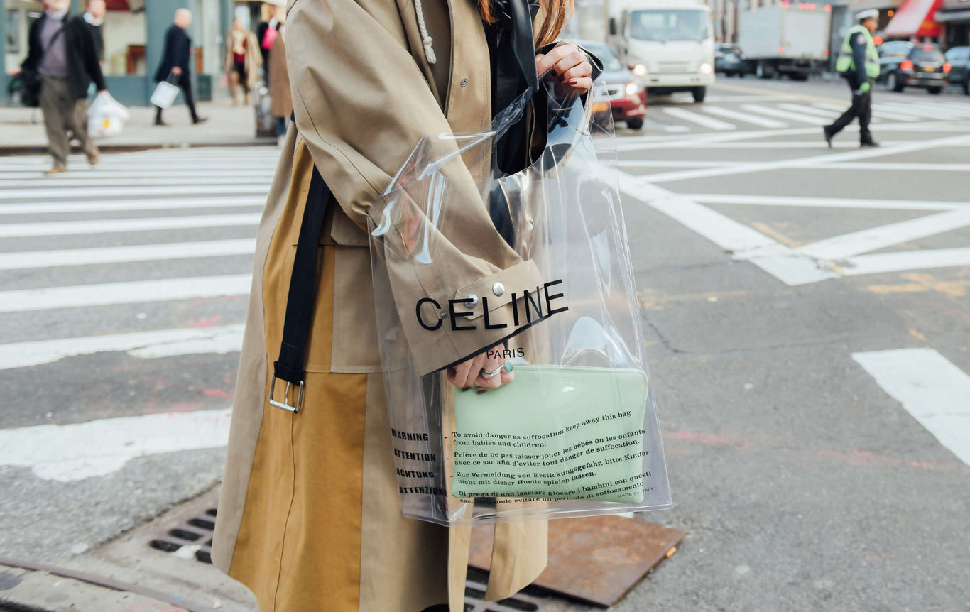 Transparent plastic bags are all the rage and where you can buy them