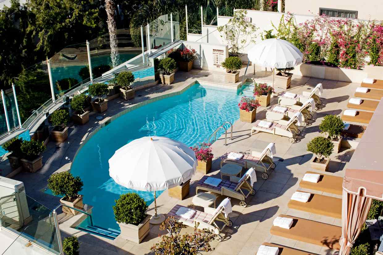 Sunset Tower Hotel, an Art Deco landmark once home to Hollywood's ...