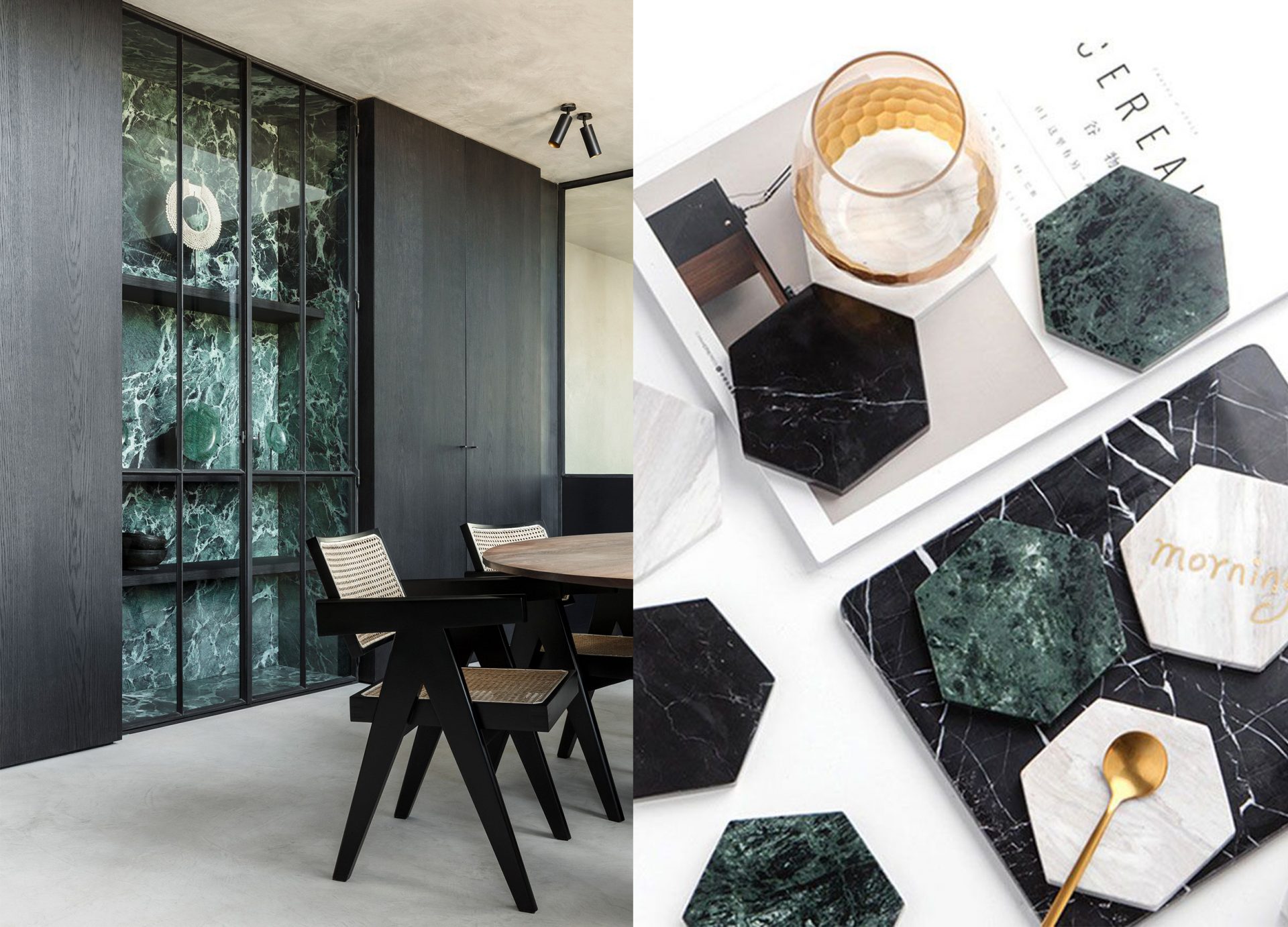 Here's how green marble can bring sophisticated style to your home