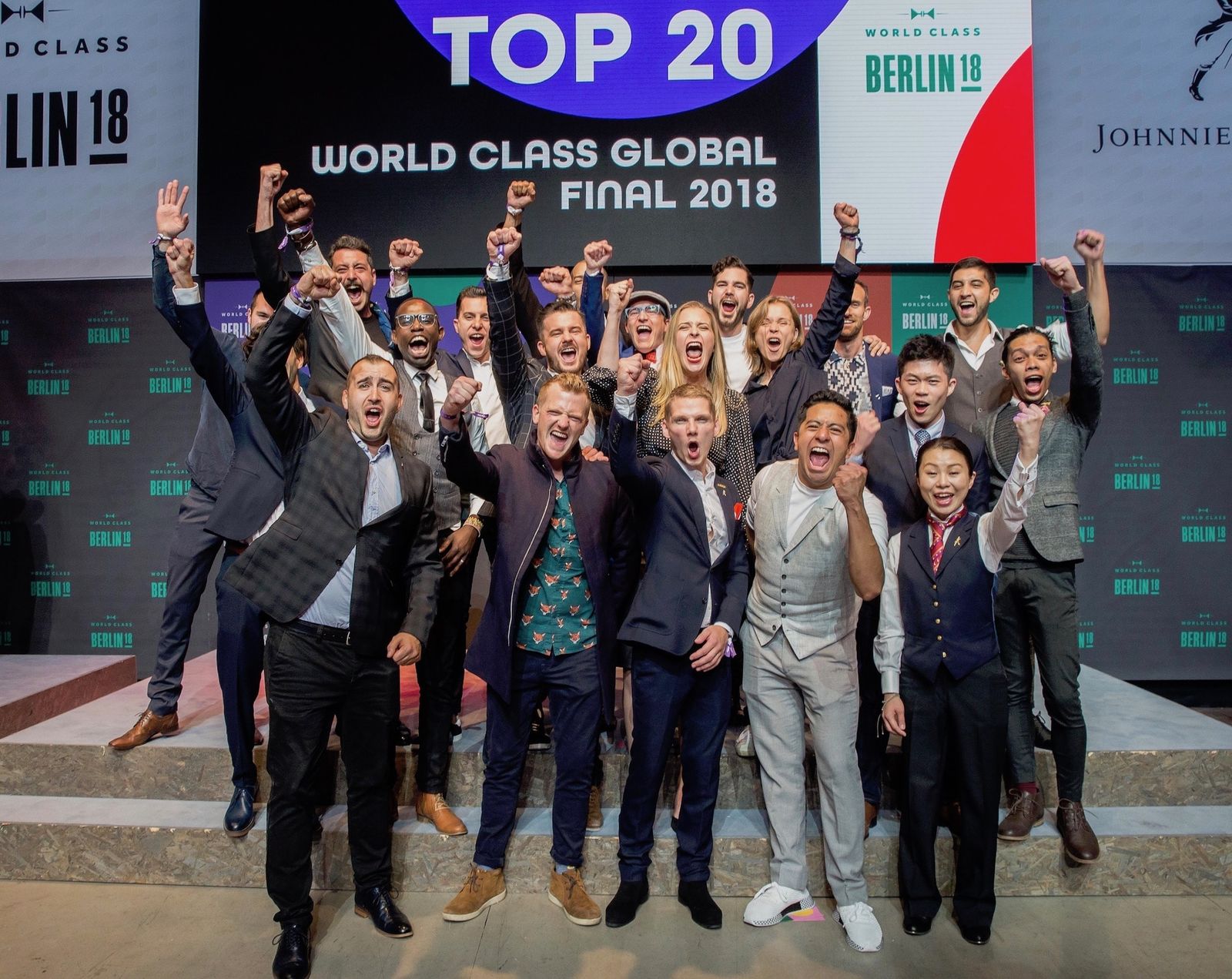 The Asian and overall winners of the Diageo Reserve World Class 2018
