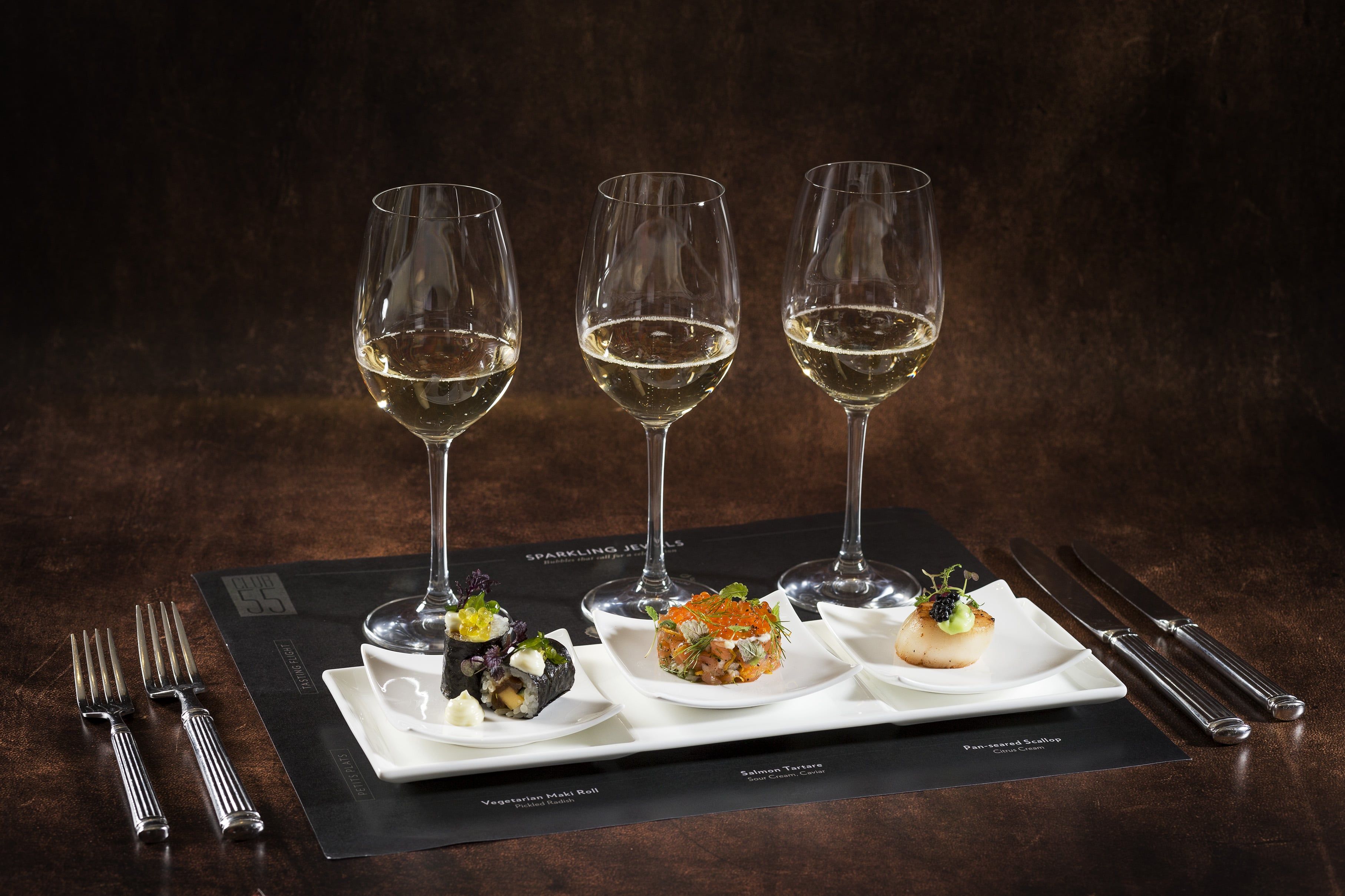 Club55 at MBS launches Flights of Fancy, a new menu of tasting flights