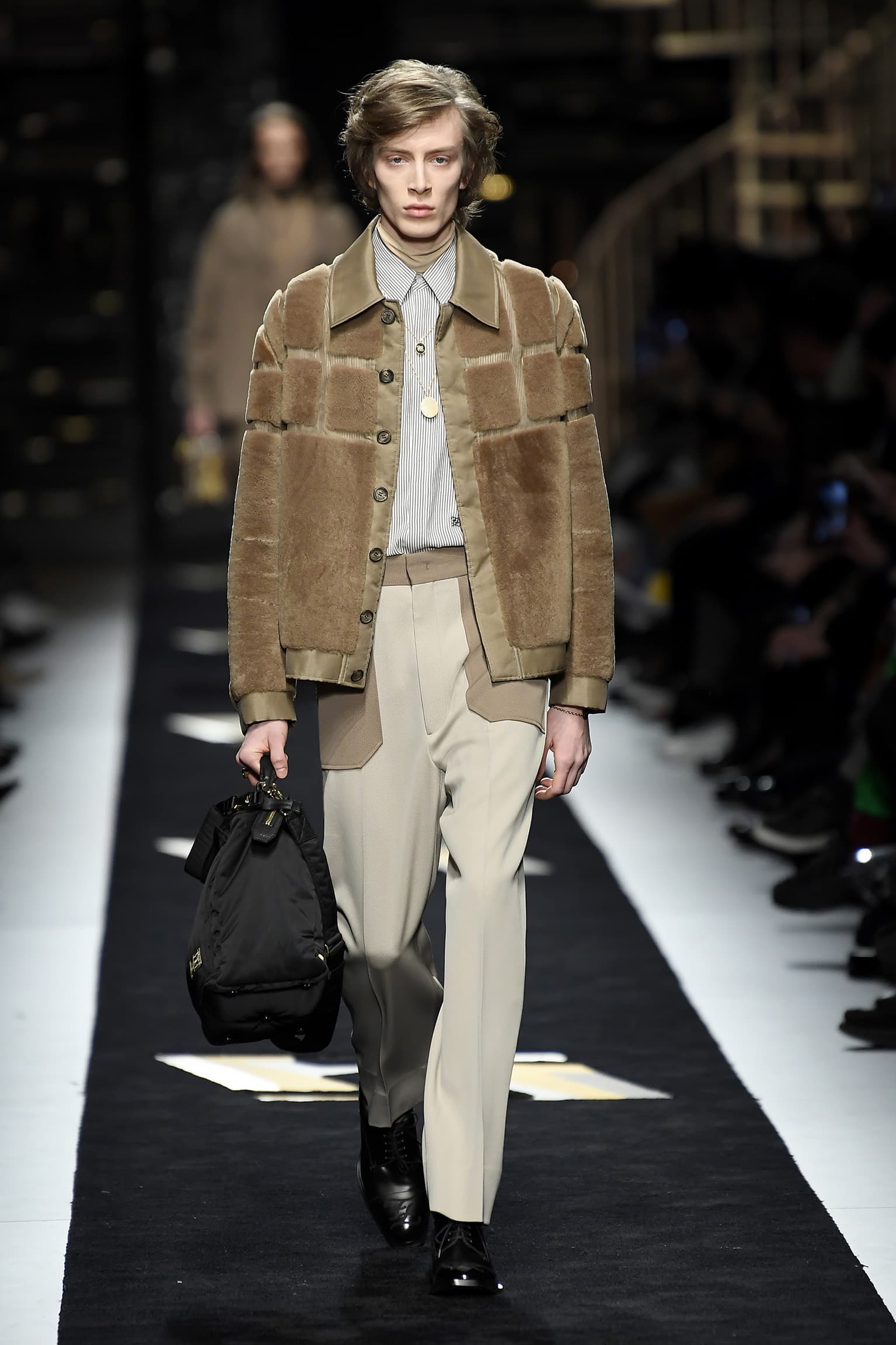 Karl Lagerfeld's designs Fendi's first menswear collection for FW19