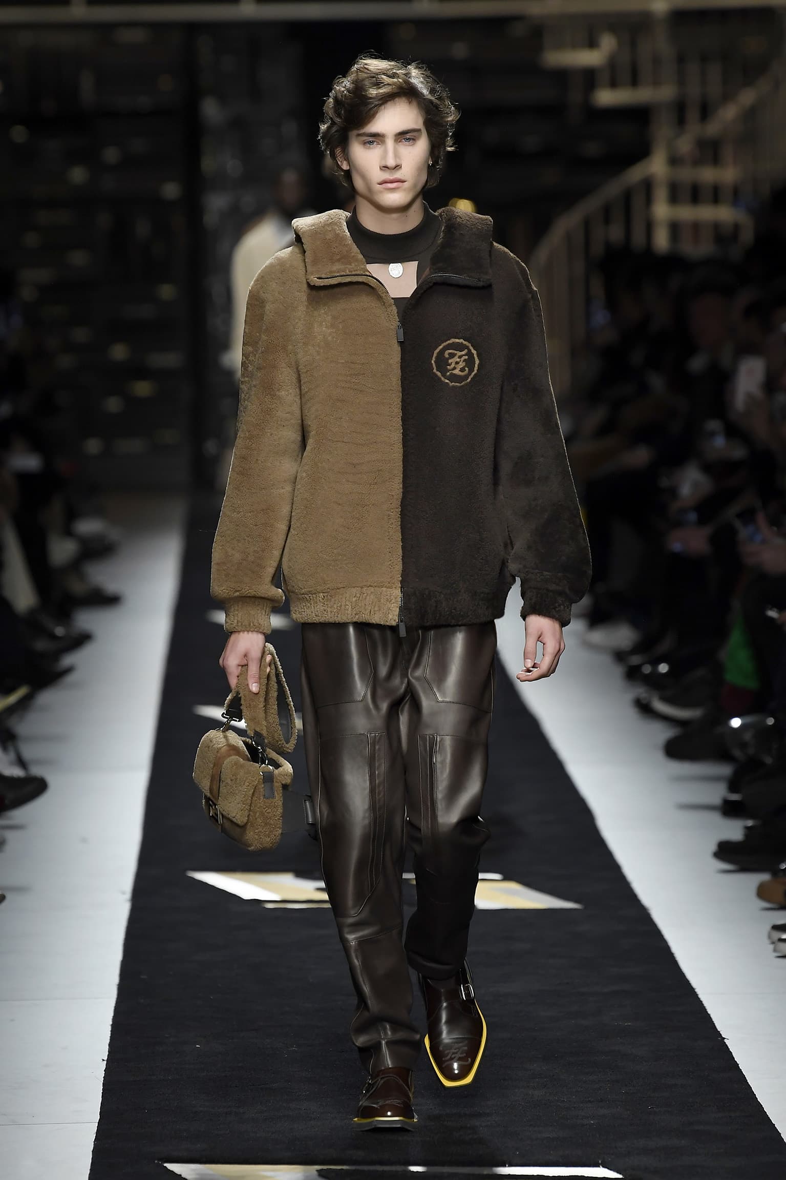 Karl Lagerfeld's designs Fendi's first menswear collection for FW19