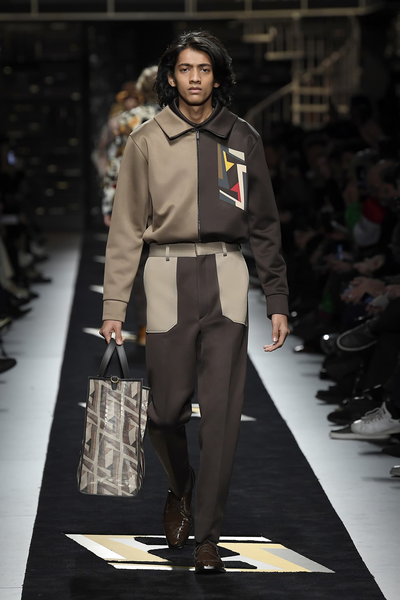 Karl Lagerfeld's designs Fendi's first menswear collection for FW19
