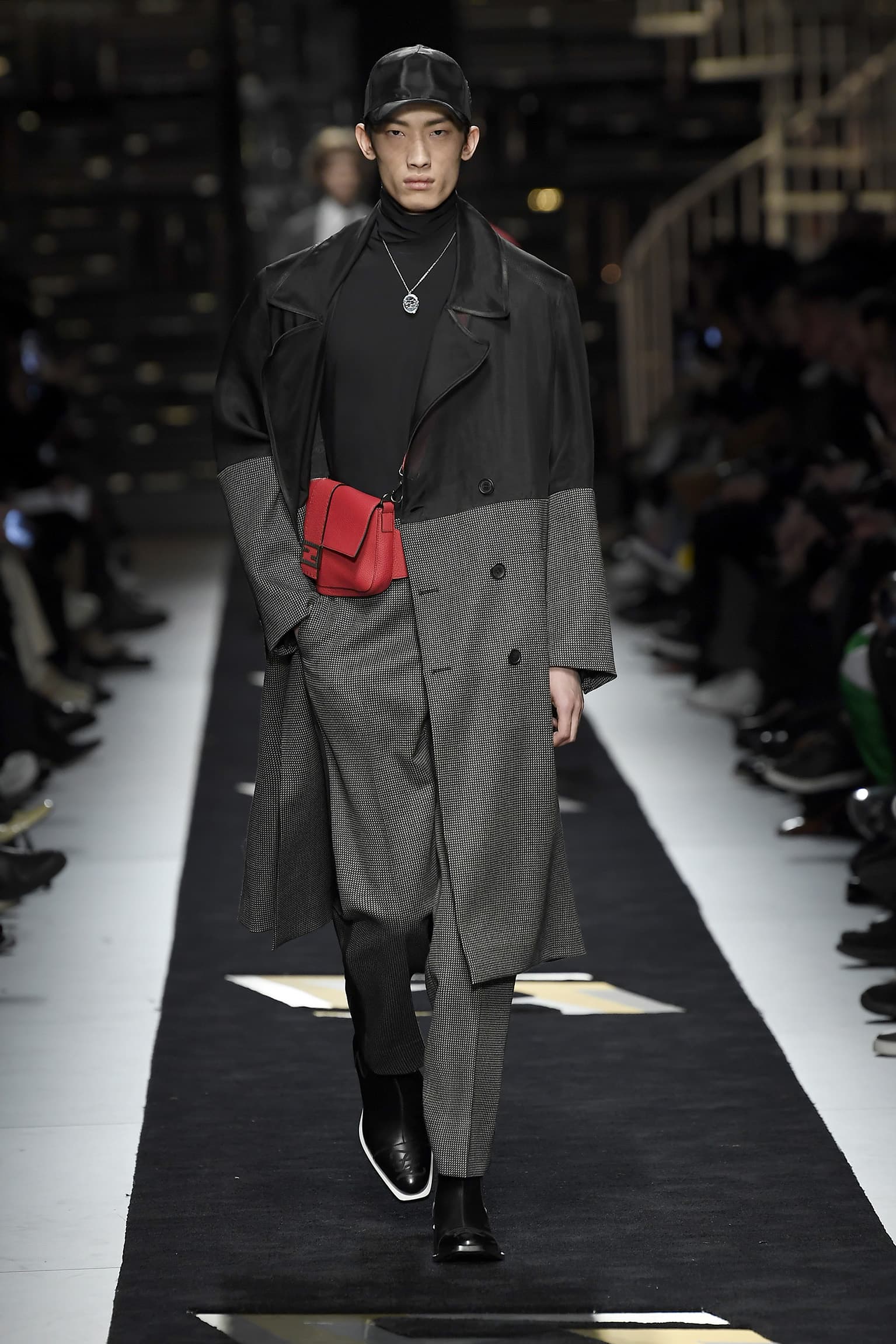 Karl Lagerfeld's designs Fendi's first menswear collection for FW19