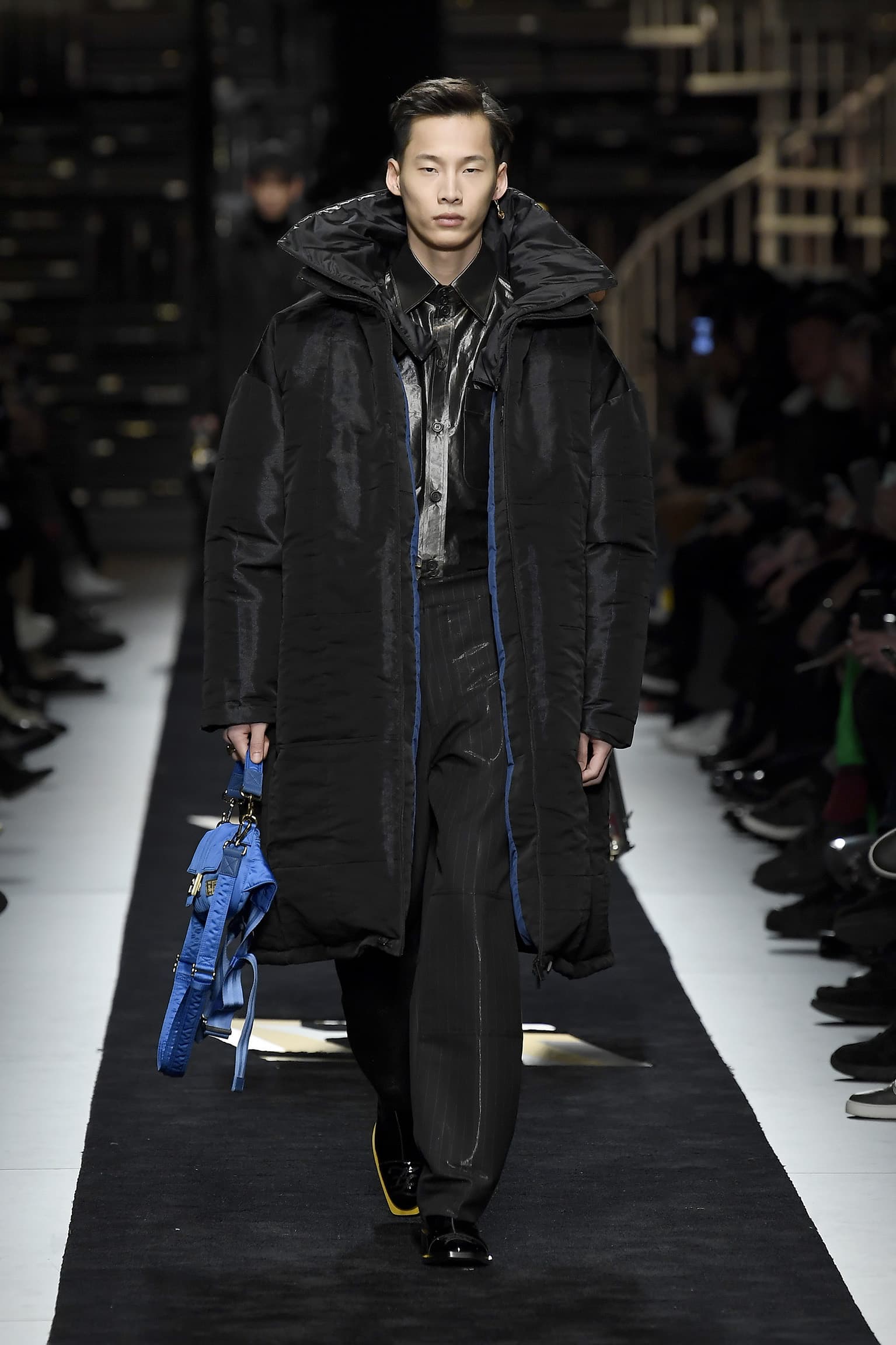 Karl Lagerfeld's designs Fendi's first menswear collection for FW19