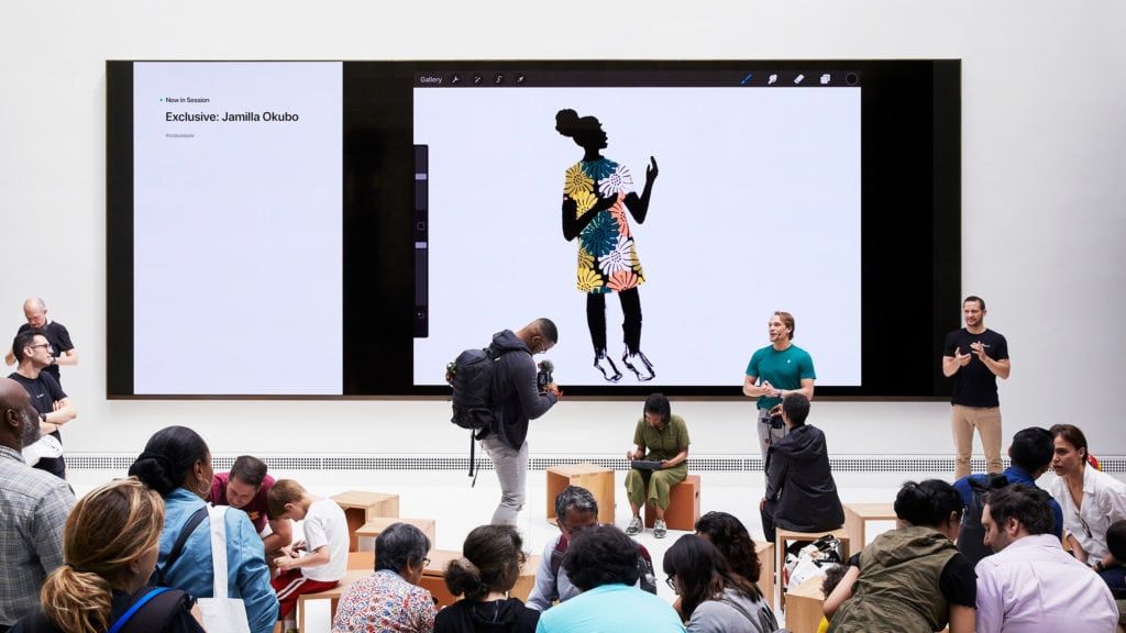 Apple opens its latest store in the historic Carnegie Library