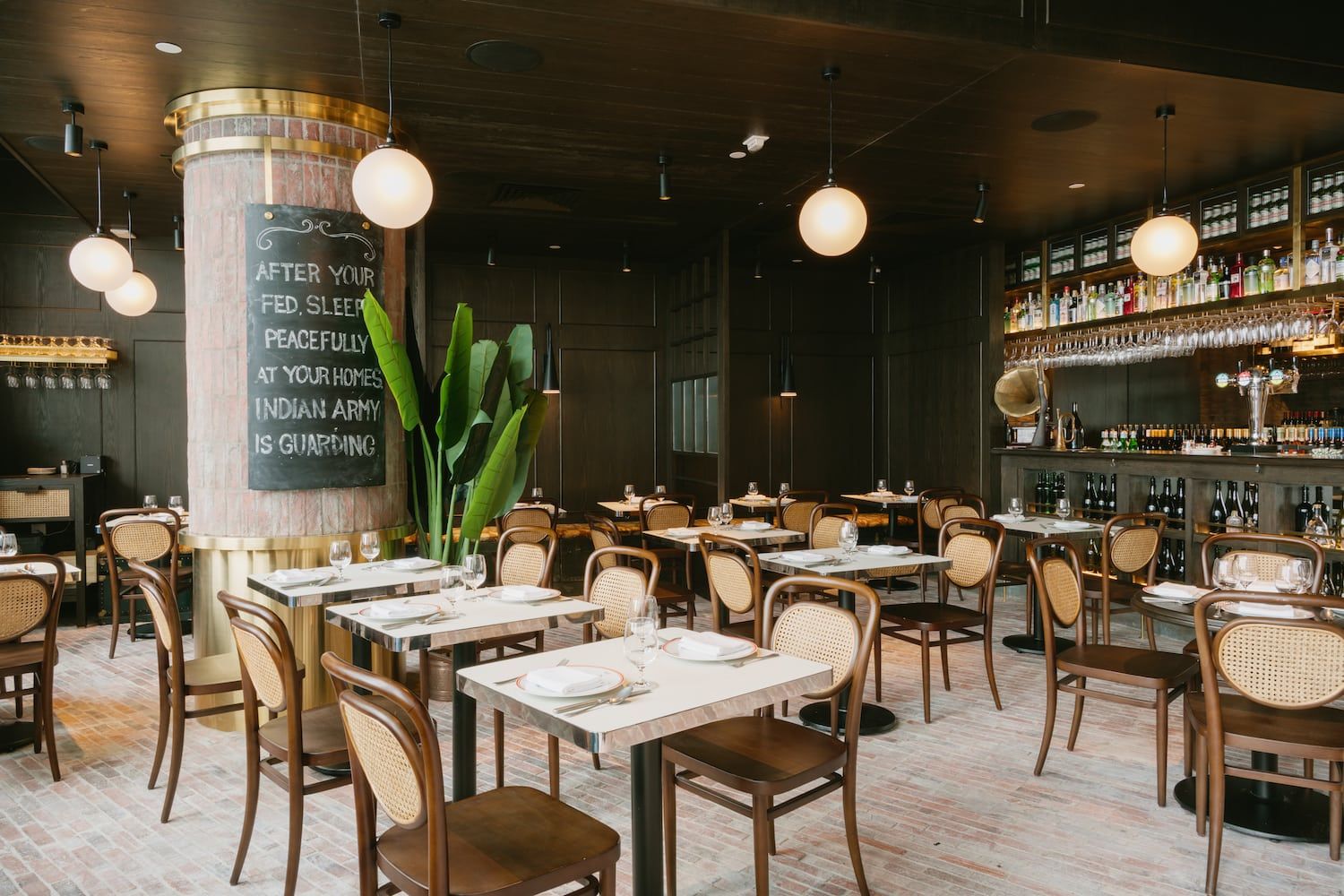 Inside Rajasthan Rifles, an Anglo-Indian mess hall at The Peak