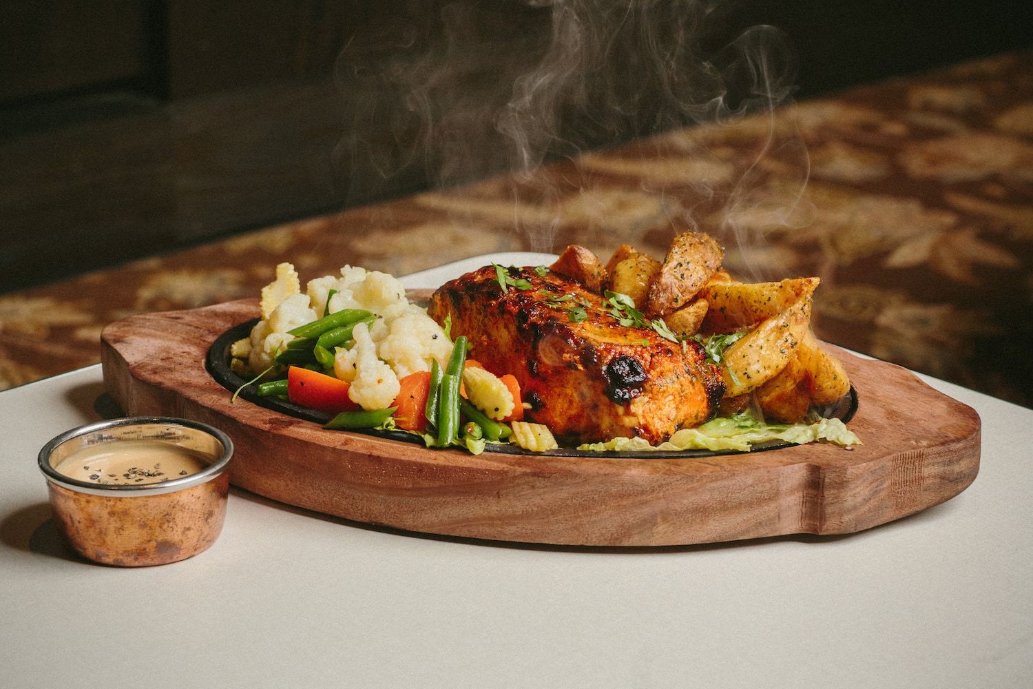 Inside Rajasthan Rifles, an Anglo-Indian mess hall at The Peak