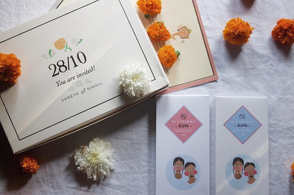 The coolest edible invitation card favours for Indian weddings in 2019