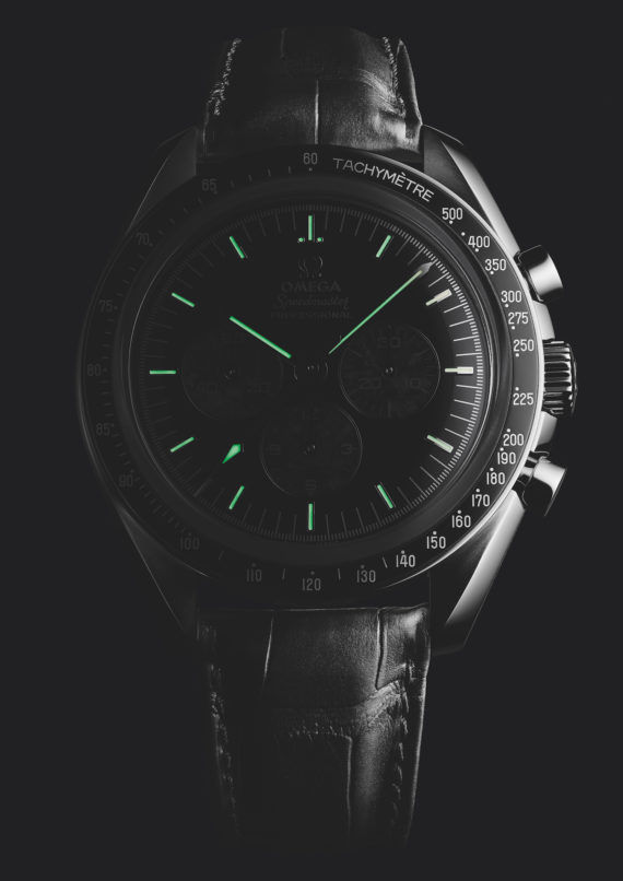 Omega's new Speedmaster Moonwatch has actual moon meteorite in it