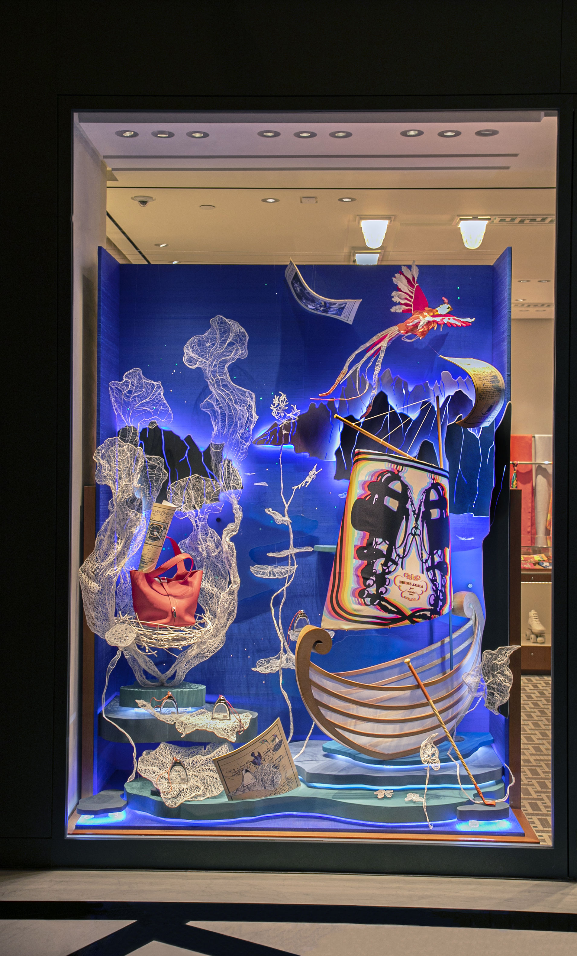Hermès collaborates with Indian artist Sumakshi Singh for store window