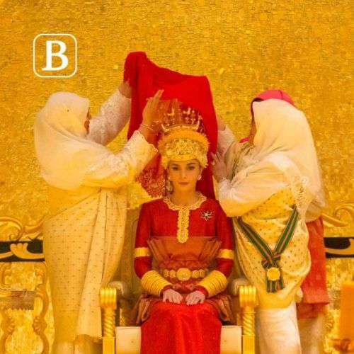 Prince Abdul Mateen dan Dayang Anisha Isa Kalebic selamat berkahwin