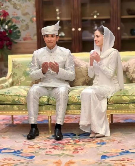 Prince Abdul Mateen dan Dayang Anisha Isa Kalebic selamat berkahwin