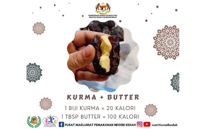 Kurma Butter, Snek Viral Harus Dicuba Sepanjang Berpuasa