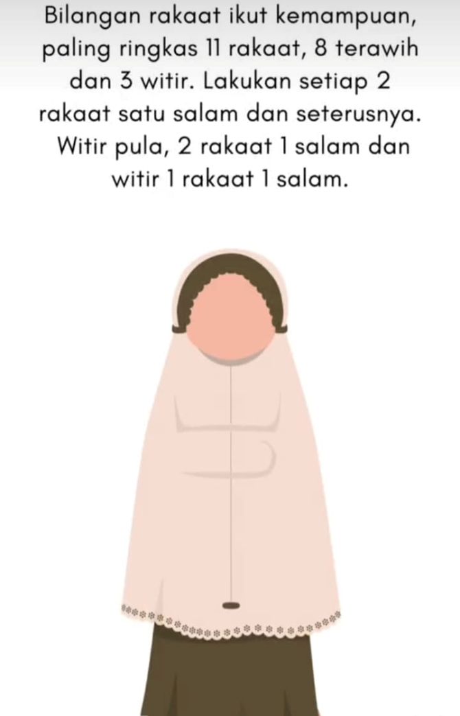Solat sunat tarawih sendirian di rumah bagi orang perempuan, ini caranya