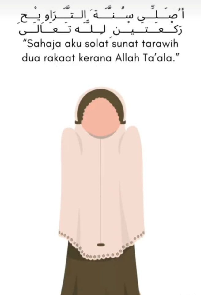 Solat sunat tarawih sendirian di rumah bagi orang perempuan, ini caranya