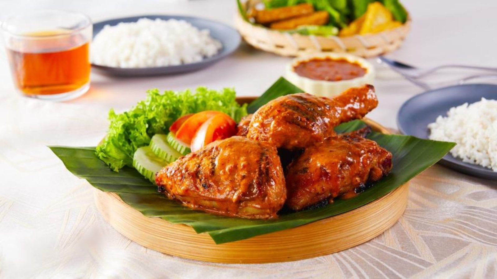 Ayam percik ala pasar malam, mudah tanpa perlu diperap lama!