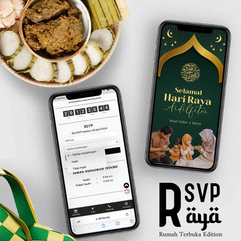 Jemputan Rumah Terbuka Kini Lebih Mudah Dengan Kad Raya Digital