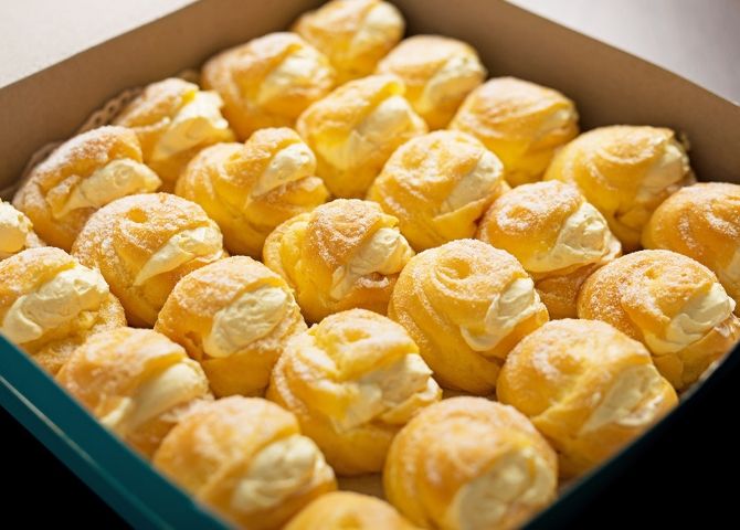 Cream puff lembut berkrim, ini resipi mudah untuk dicuba!