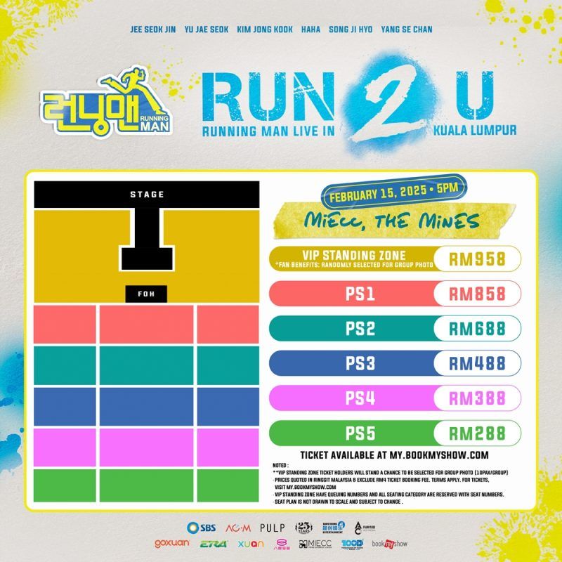 Running Man kembali dengan konsert instimewa buat peminat Malaysia
