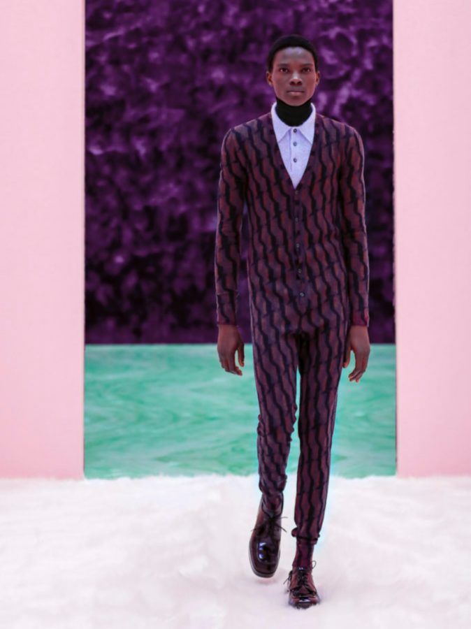 Prada's Raf Simons makes a case for male bodysuits
