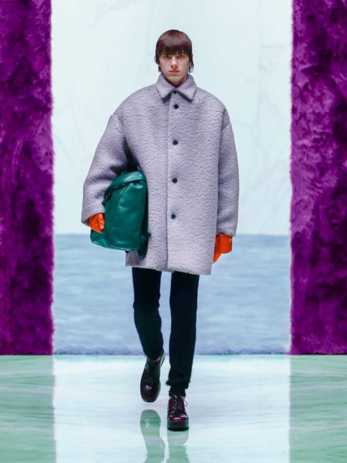 Prada's Raf Simons makes a case for male bodysuits