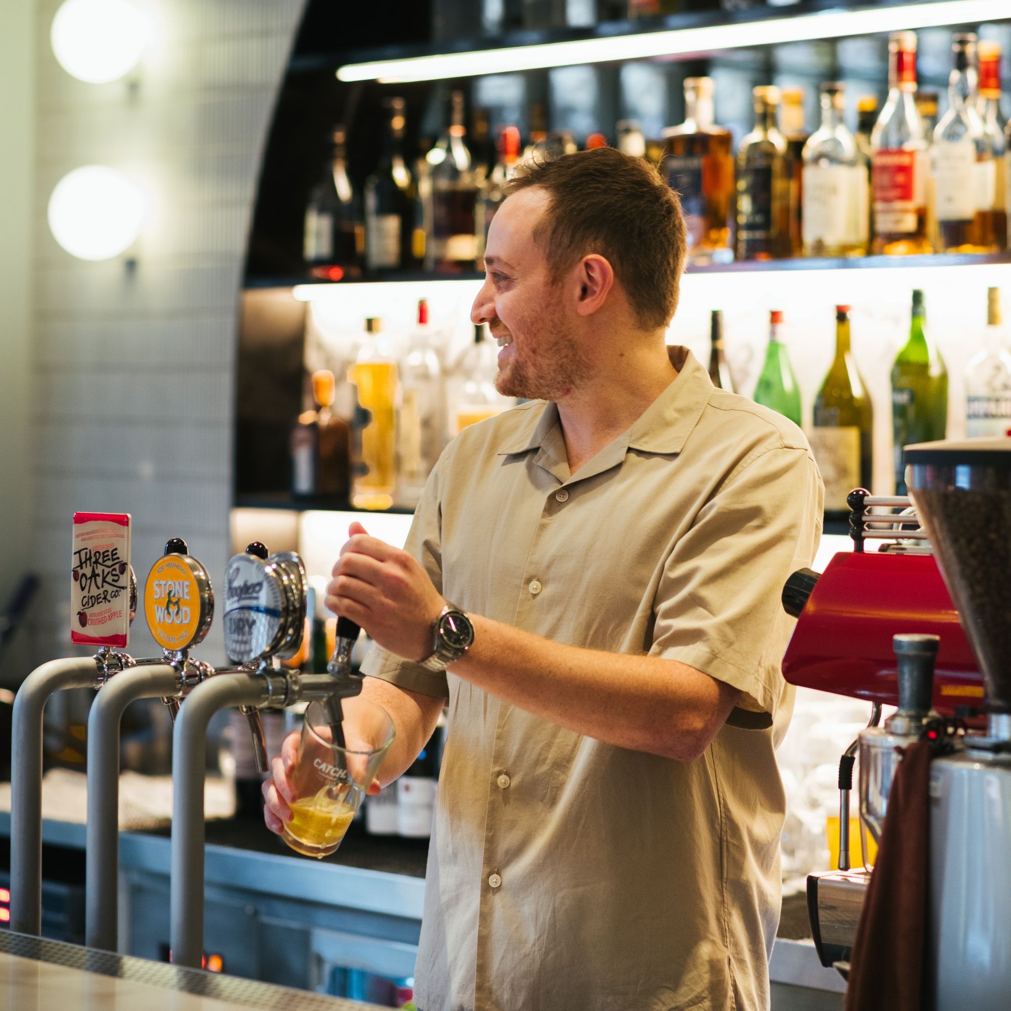 Catch Concepts founder Alex Malouf can't help but share. Food, that is.