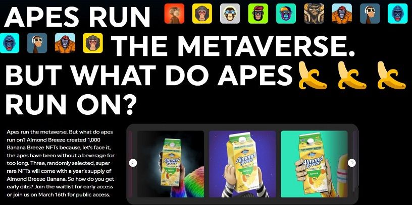 APEFUEL - The official drink of metaverse by Almond Breeze