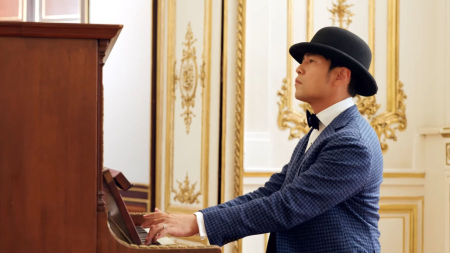 Jay Chou shows off piano skills at music video for 'Greatest Works Of Art'