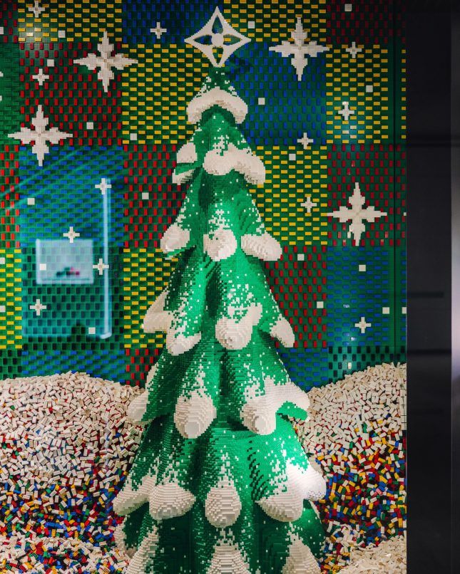 Louis Vuitton and LEGO team up for holiday window and store displays