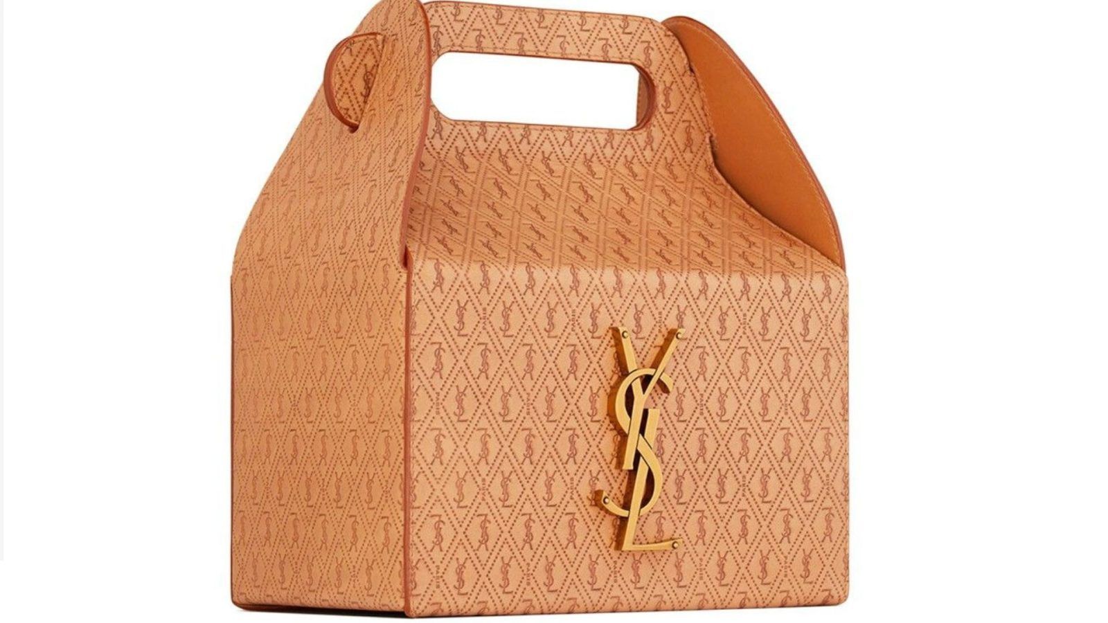 Saint Laurent introduces Takeaway Box Bag made of calfskin leather