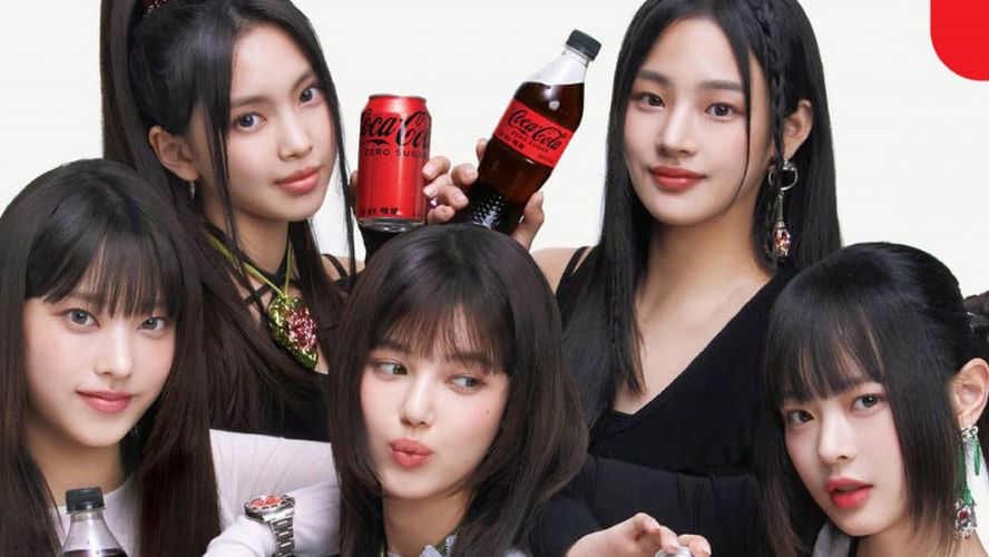 NewJeans Coca-Cola Zero Campaign Imagery