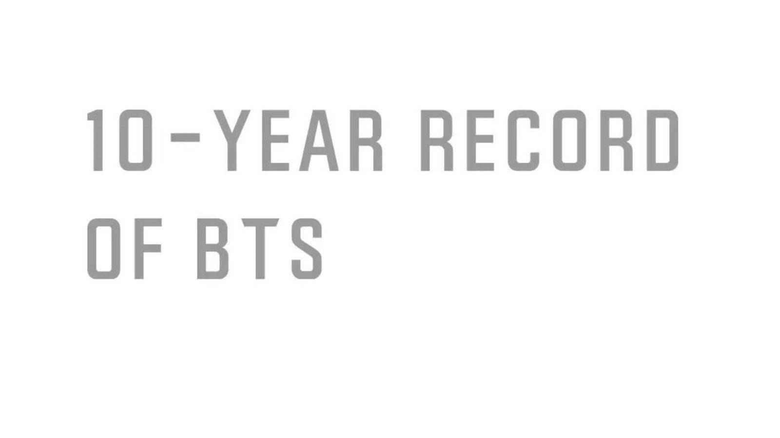 Beyond The Story 10 Year Record Of Bts Book To Release In July
