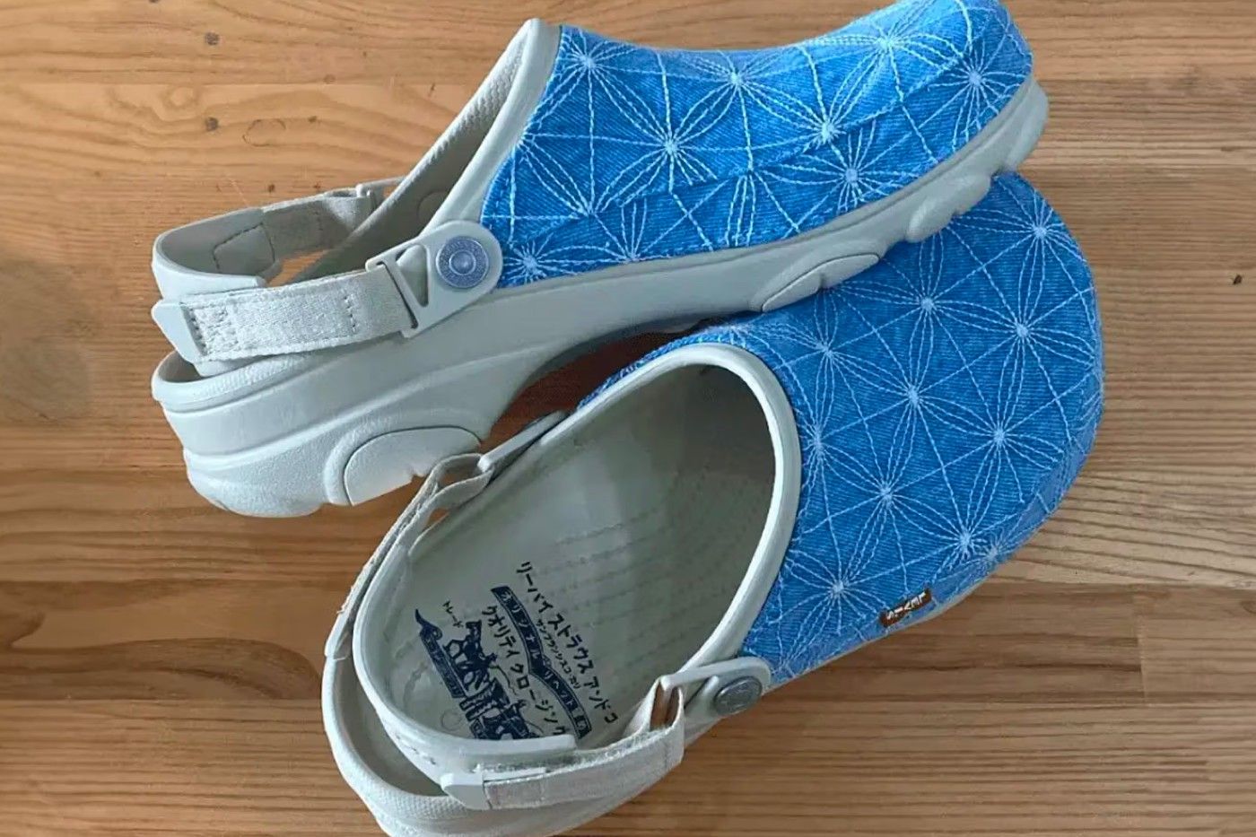 'Lab Report: Levi's x Crocs teases All-Terrain Clog in Sashiko Denim