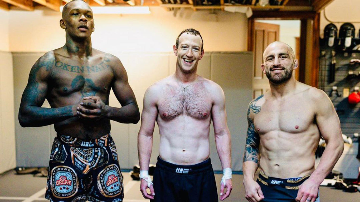 Mark Zuckerberg Looks Jacked Training With UFC Champs
