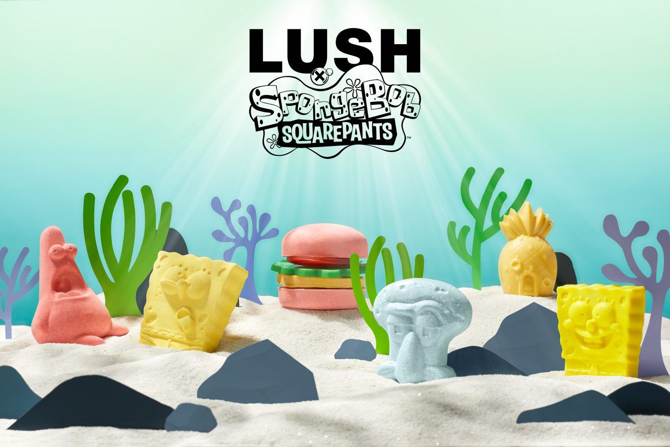 Lush Launches SpongeBob-Themed Bath Products