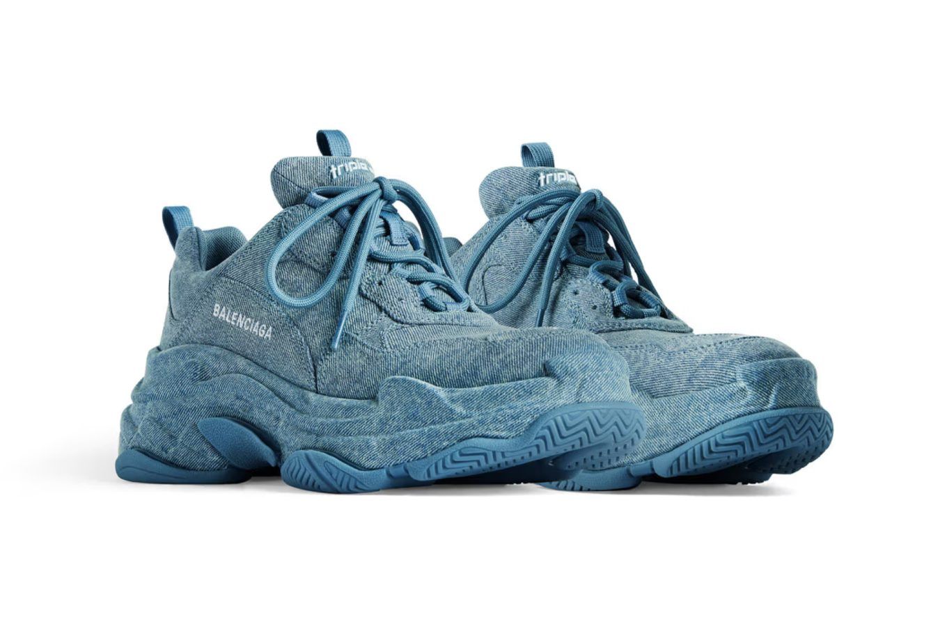 The Balenciaga Triple S Now Comes in Denim