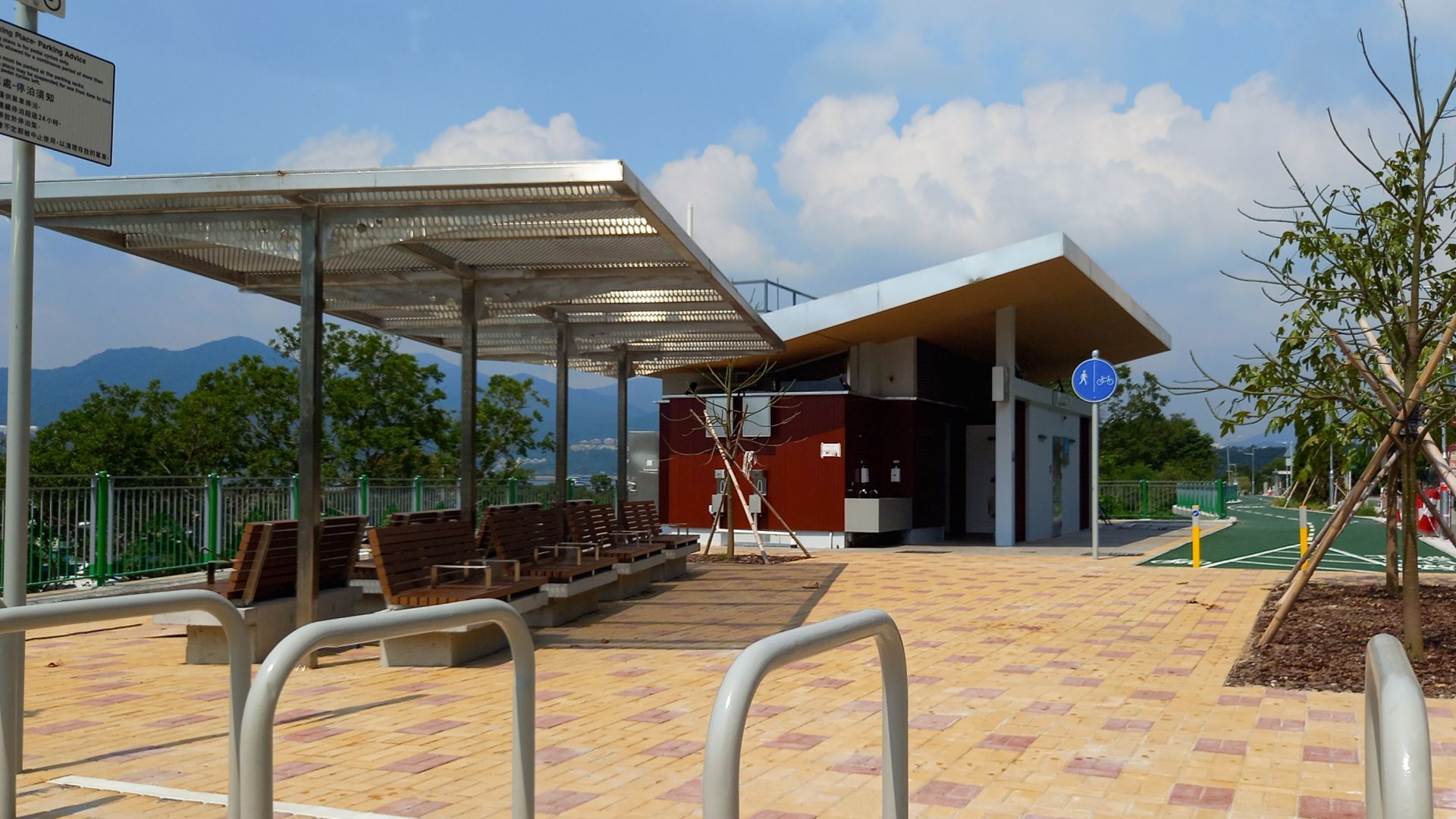 Hong Kong's Sam Mun Tsai waterfront cycle track in Tai Po is now open