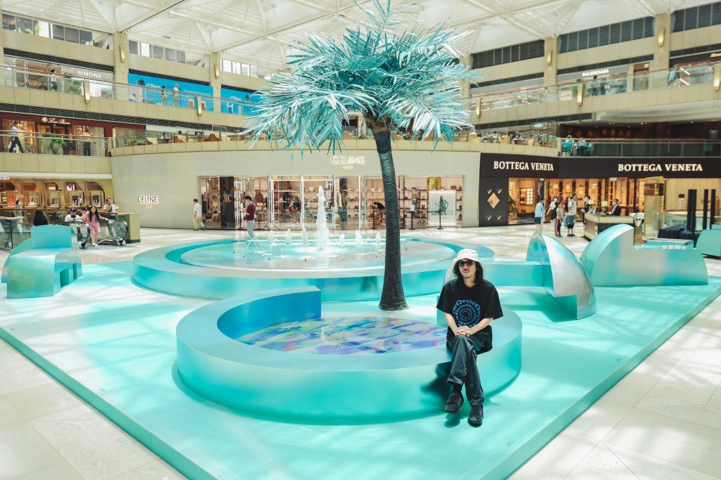 Japanese artist Yoshirotten on his installation “Fluid Garden” at Landmark