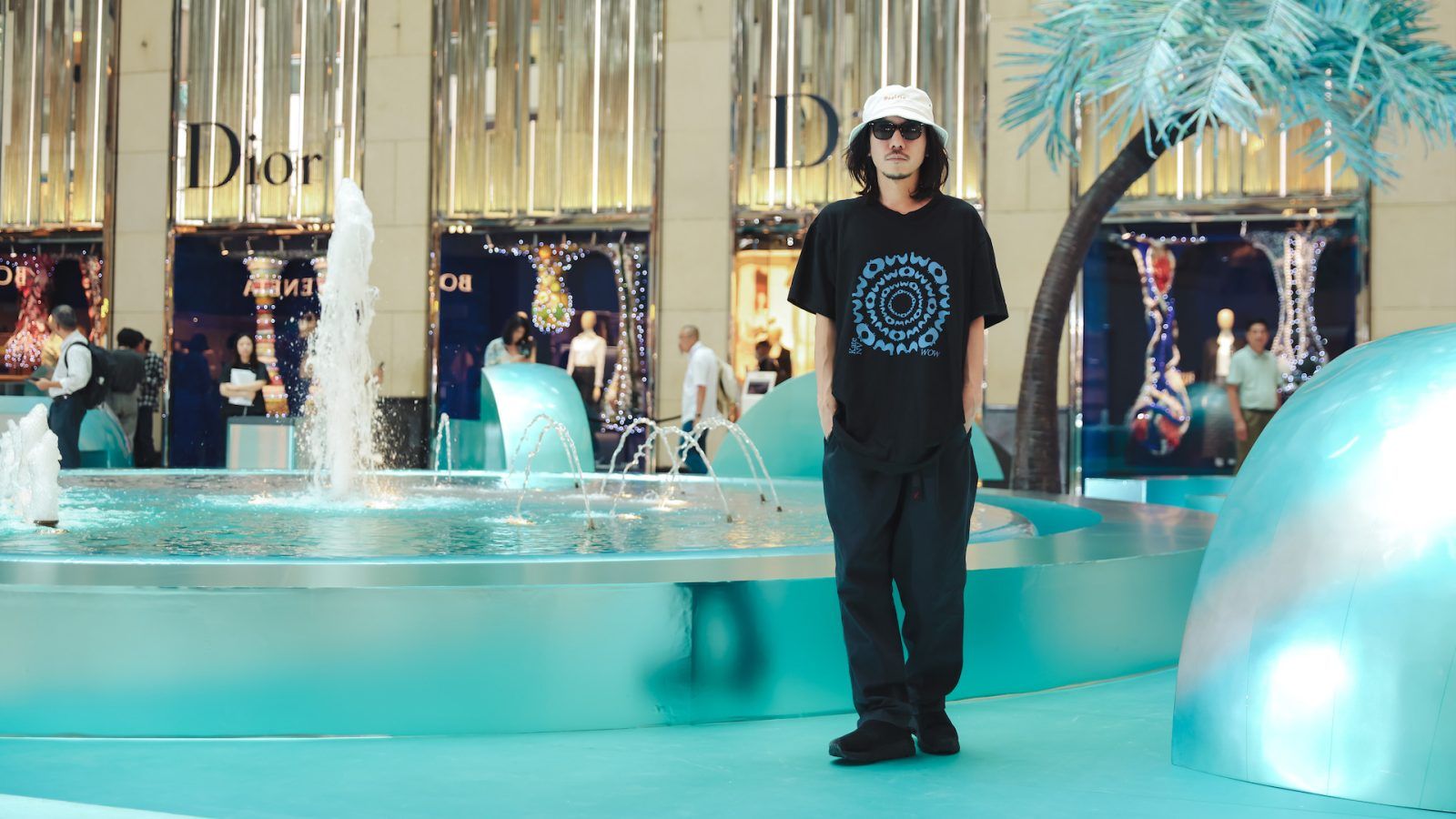 Japanese artist Yoshirotten on his installation “Fluid Garden” at Landmark