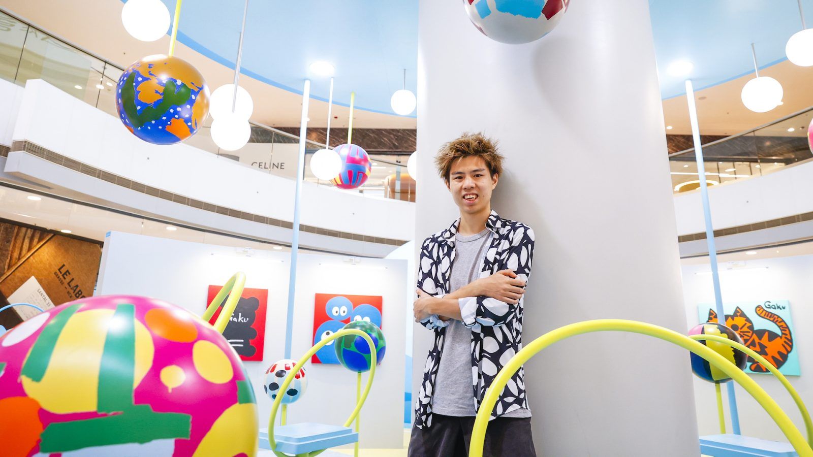 Japanese artist Gaku on his installation “Life is a Playground” at IFC Mall