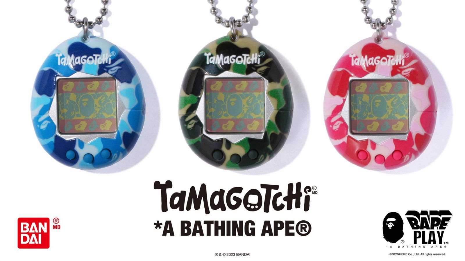 BAPE is releasing a custom Tamagotchi collection with Bandai