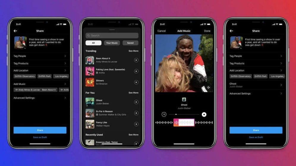 Step-by-step guide to adding music to your Instagram reel, post and story