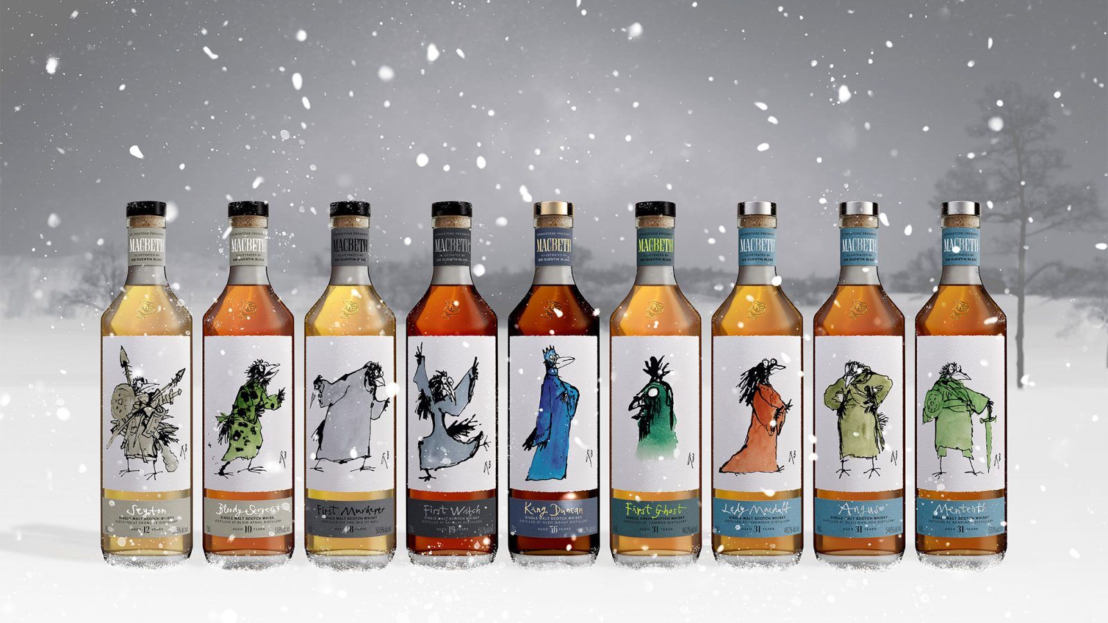 BlockBar's New Whisky Collection Features Artwork by Sir Quentin Blake