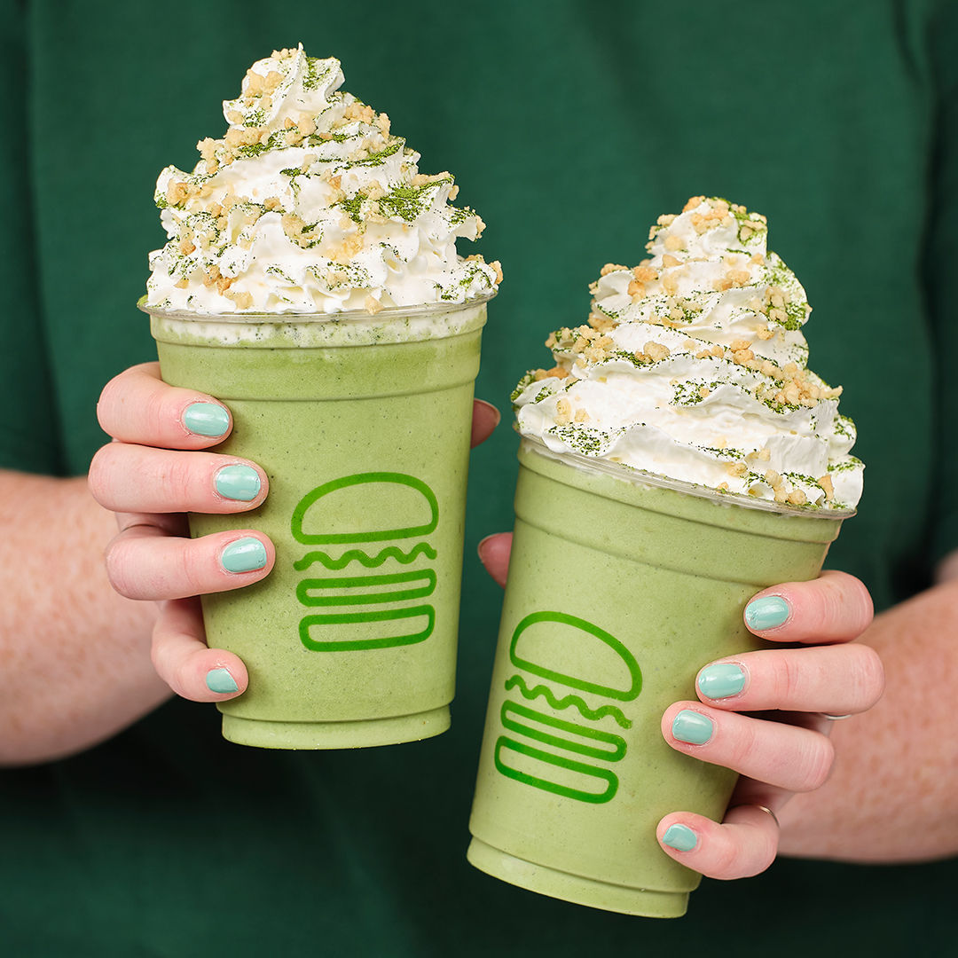 Shake Shack Launches Limited-Time Matcha Cookies & Cream Shake