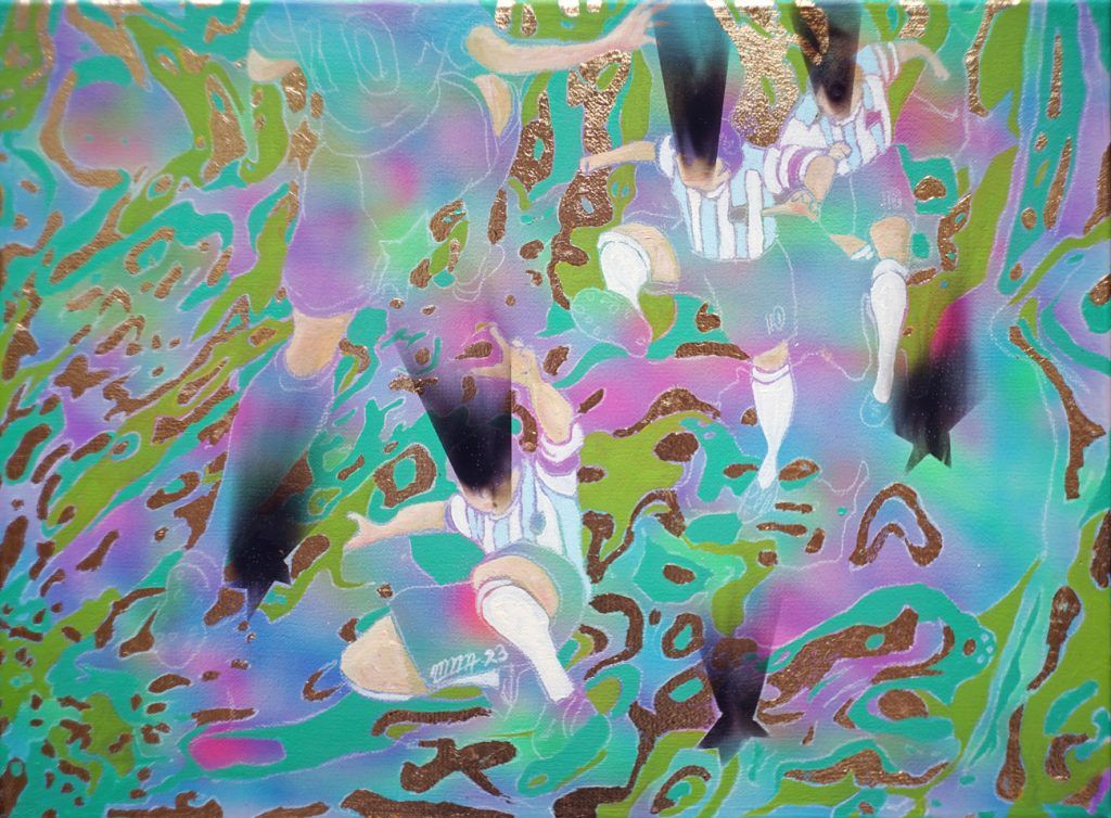 Nobody Here decyphers idol culture in 'Captain Tsubasa' solo exhibition