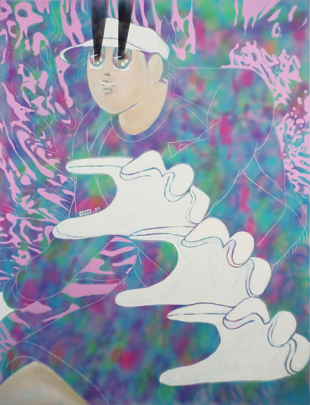 Nobody Here decyphers idol culture in 'Captain Tsubasa' solo exhibition